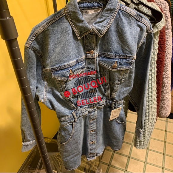 Zara | Dresses | Bloggers Fav Zara Arizona Short Denim Dress | Poshmark